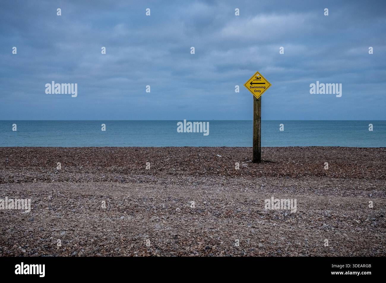 Swimming sign at beach signage for protection, safety, south coast ...