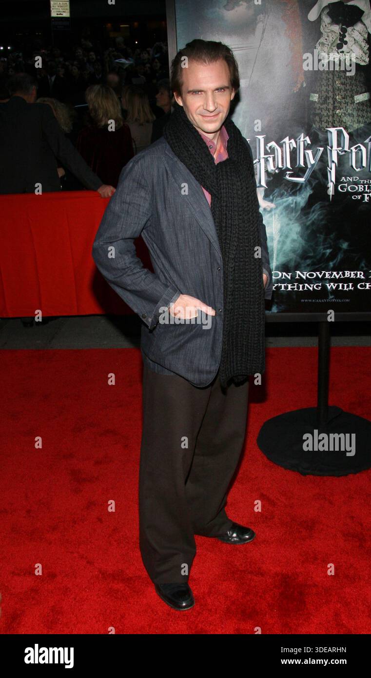 12 November 2005 - New York, NY - Ralph Fiennes at the NY premiere of ...