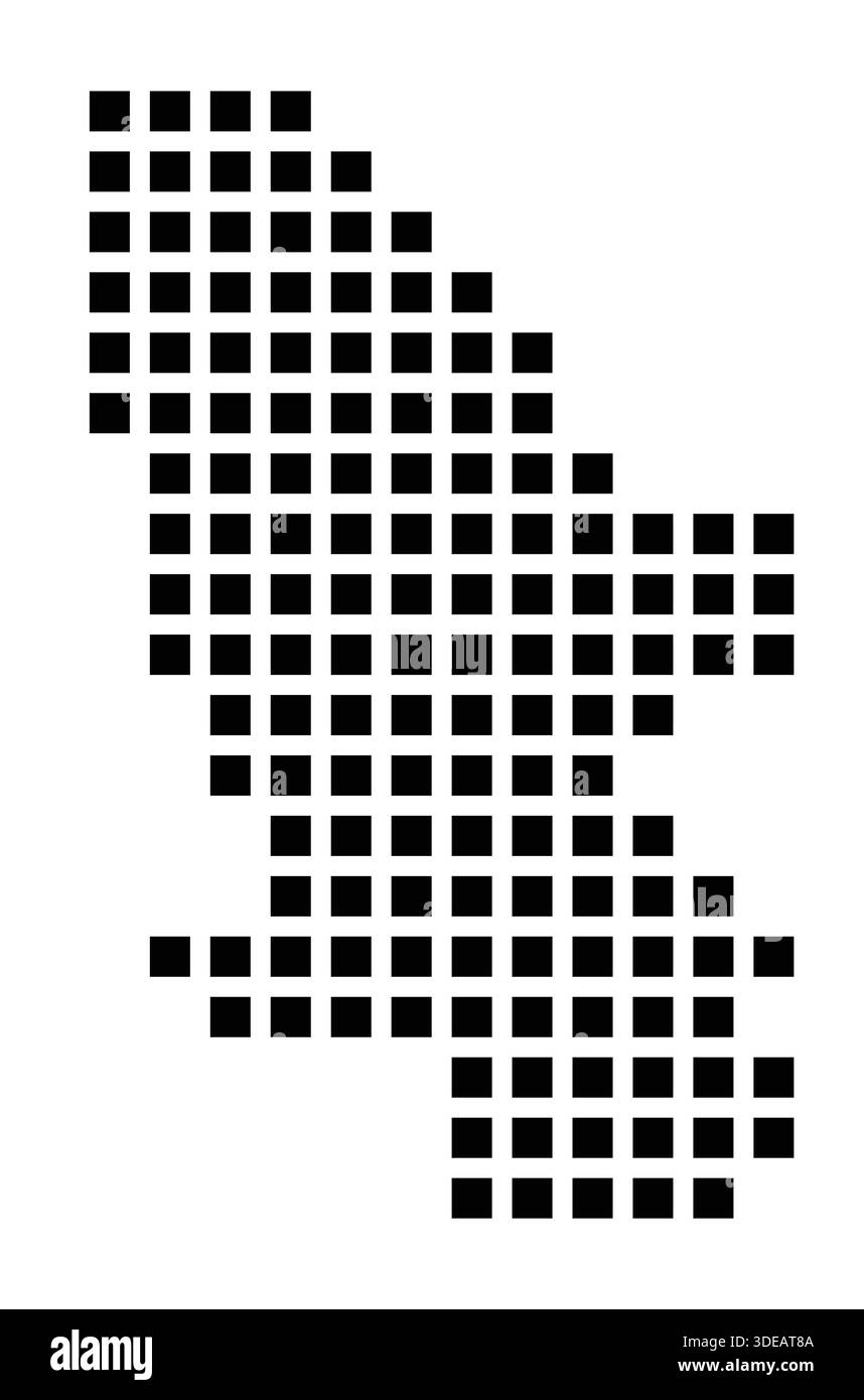 Symbol map city mannheim Cut Out Stock Images & Pictures - Alamy