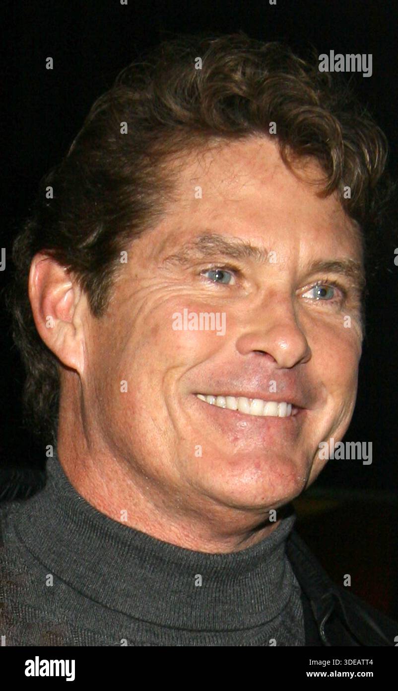 01 Decemeber 2005 - New York, NY - David HasselHoff arrives at "The ...