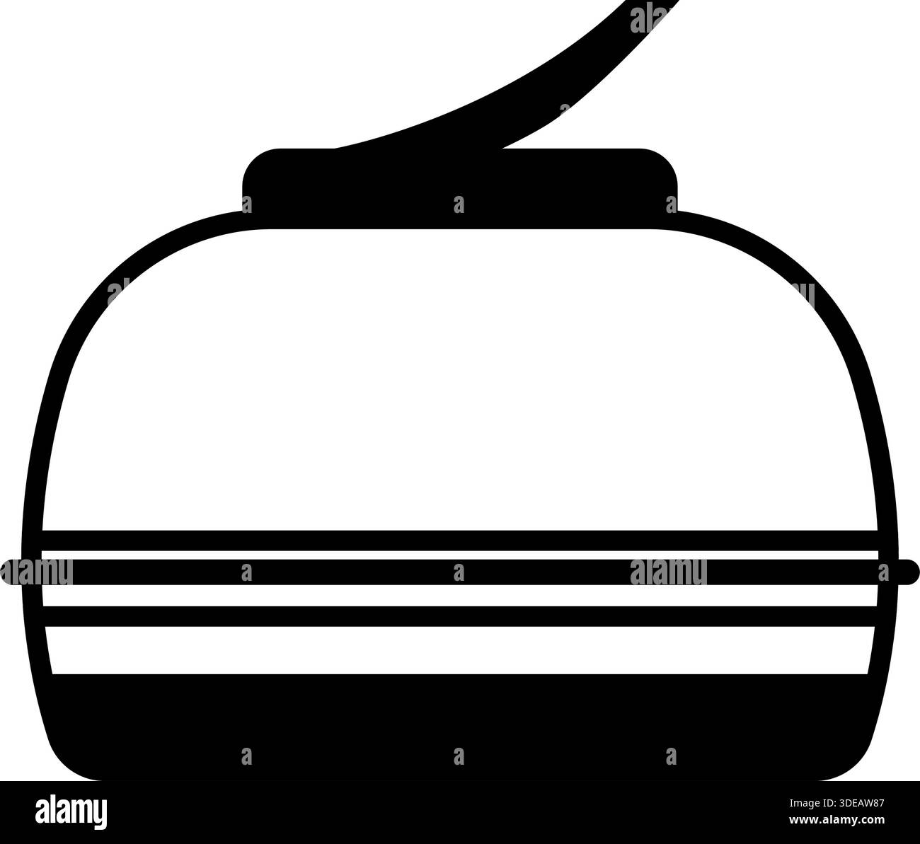 Gondola lift flat vector Cut Out Stock Images & Pictures - Alamy