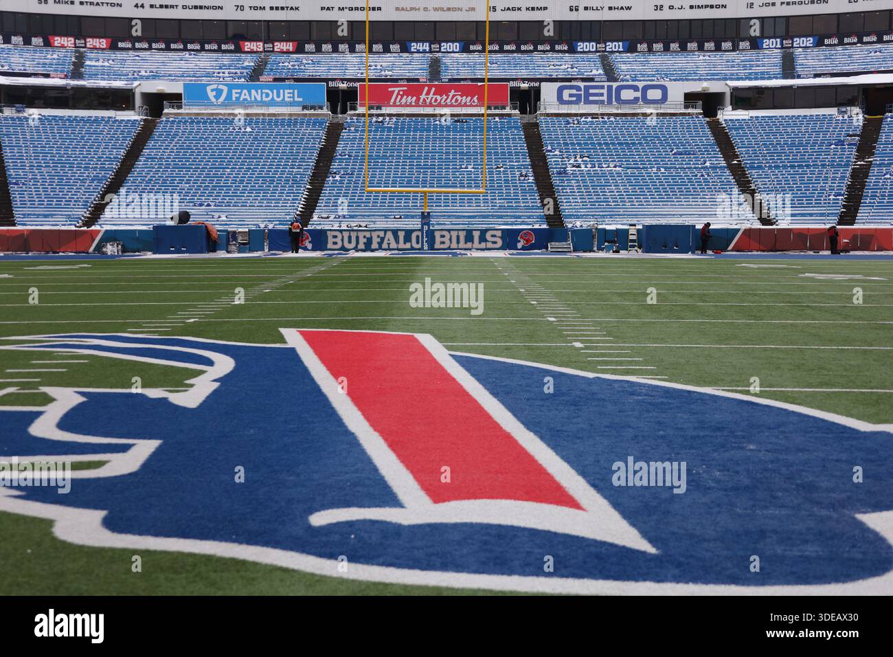 A general interior view of Highmark Stadium prior to the first half of ...