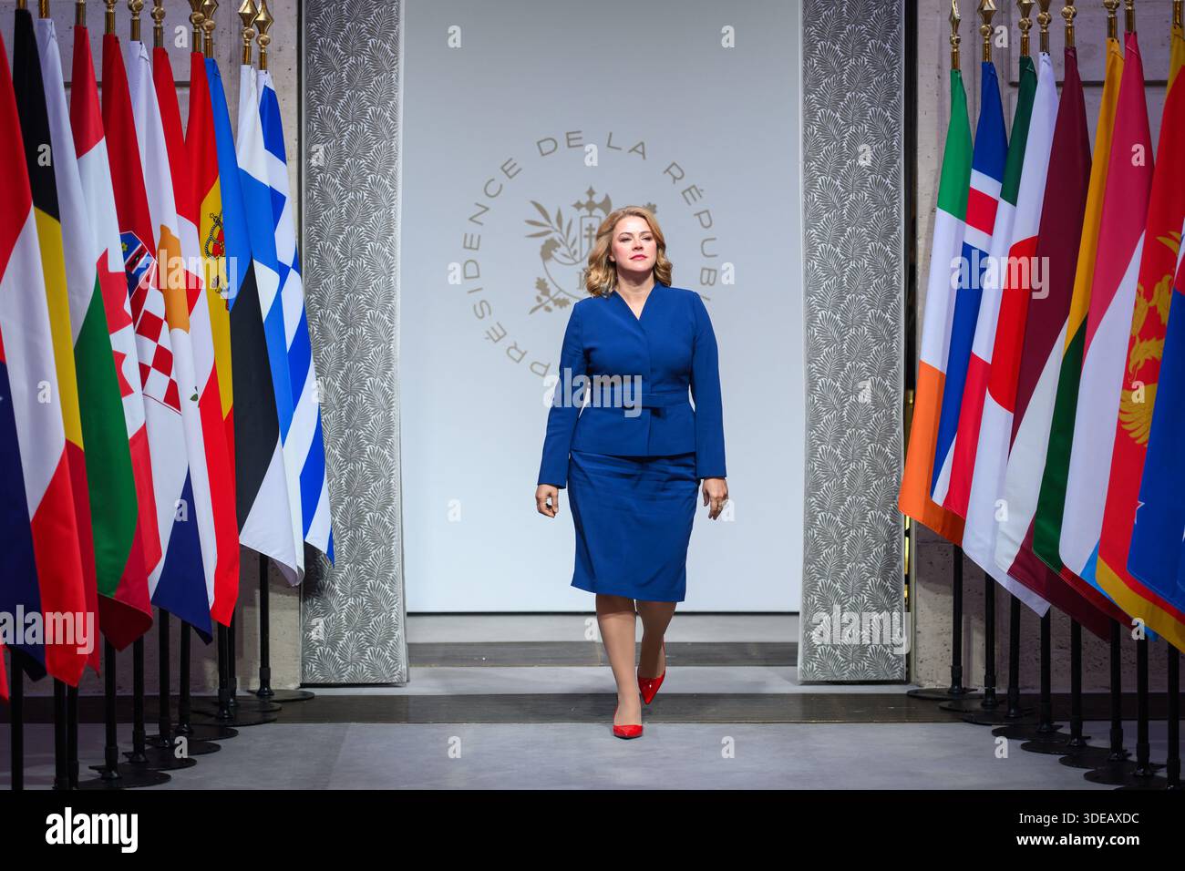 Paris, France. 06th Jan, 2026. Latvia's Prime Minister Evika Silina ...
