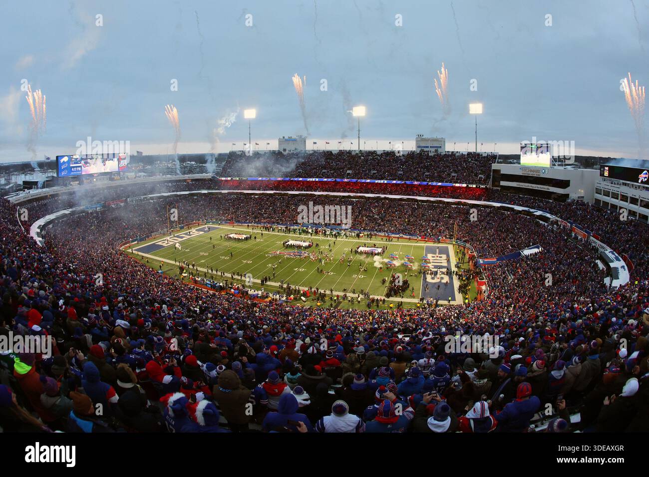 A general interior view of Highmark Stadium prior to the first half of ...
