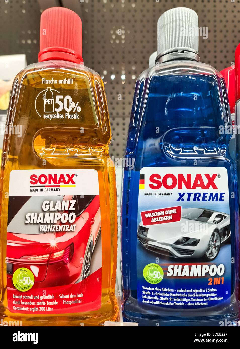 Kiel, Germany - 22. December 2025: SONAX car shampoo products ...