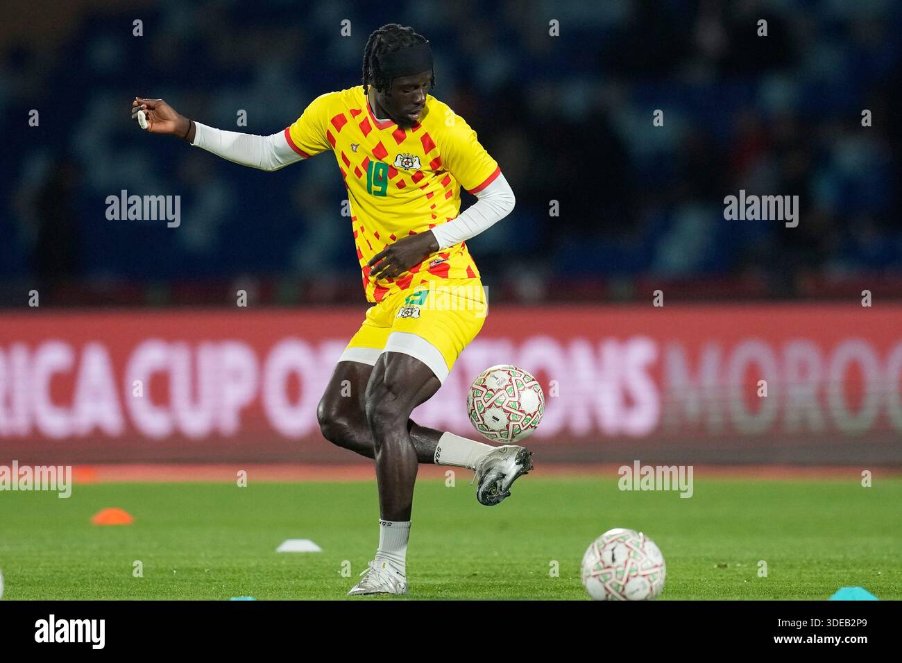 Burkina Faso's Georgi Minoungou warms up for the Africa Cup of Nations ...