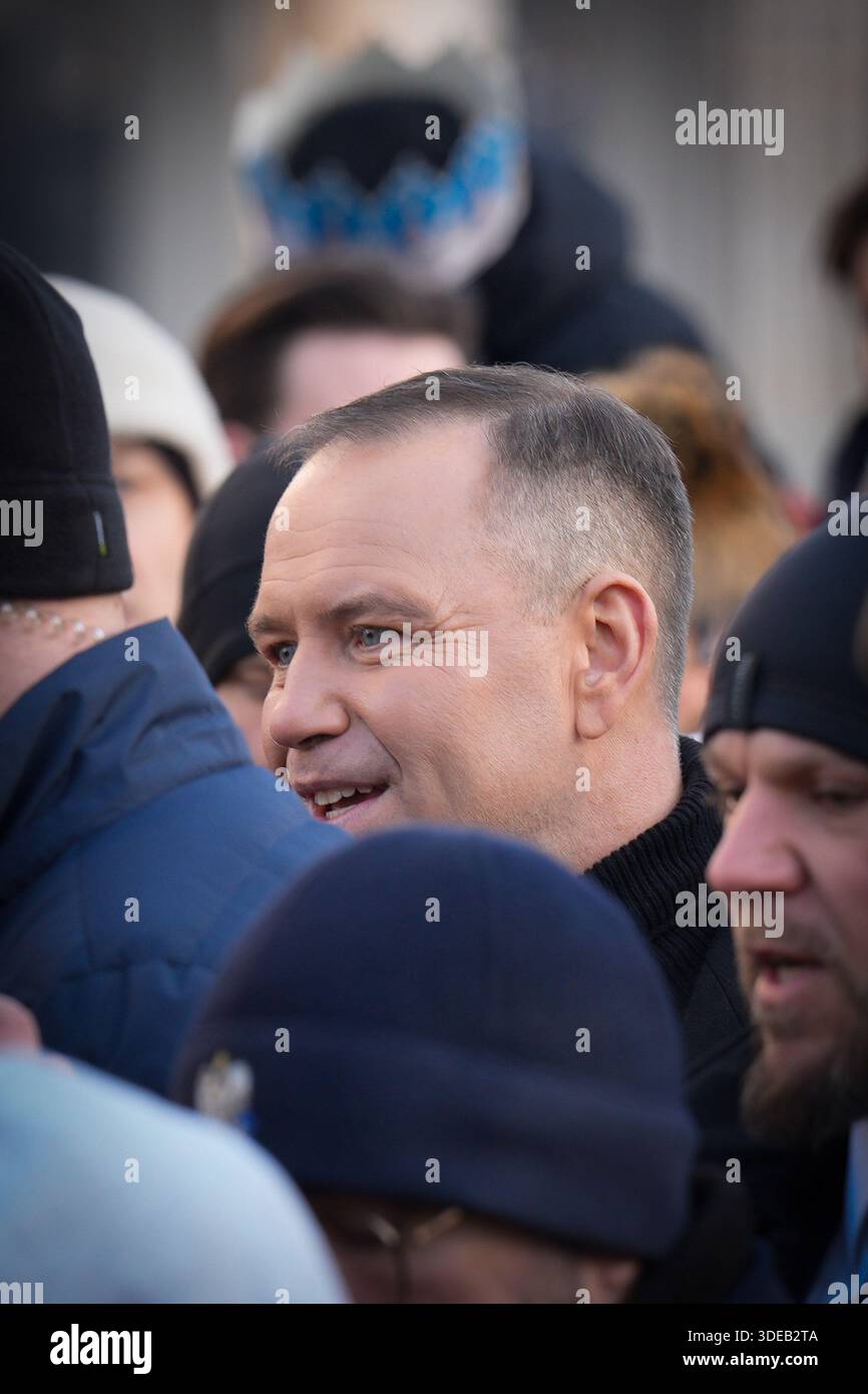Polish President Karol Nawrocki is seen during the Three Kings ...