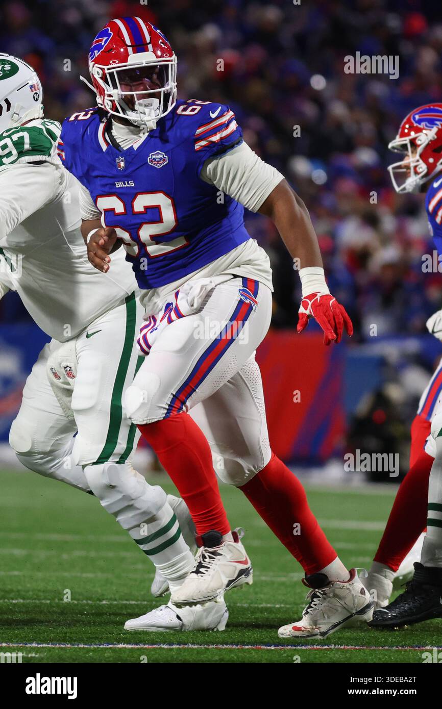 Buffalo Bills center Sedrick van Pran-Granger (62) blocks during the ...