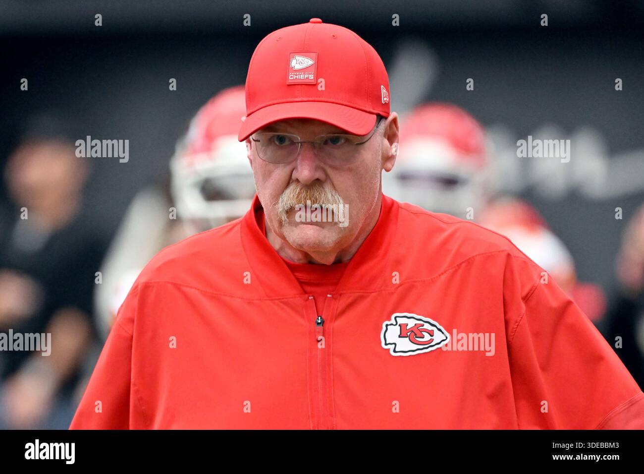 Kansas City Chiefs head coach Andy Reid looks on during an NFL football ...