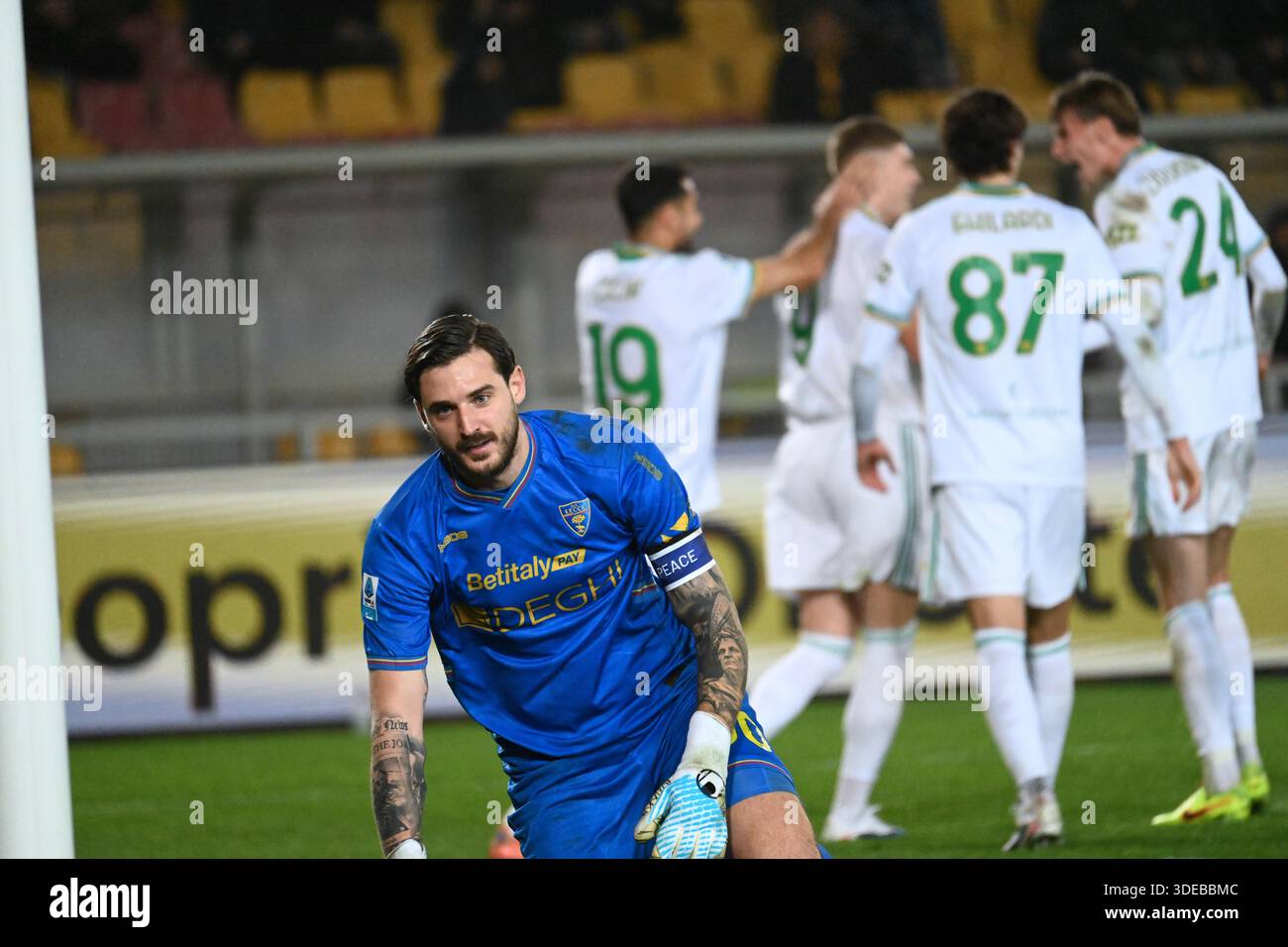 Artem Dovbyk (As Roma) goal action during US Lecce vs AS Roma, Italian ...