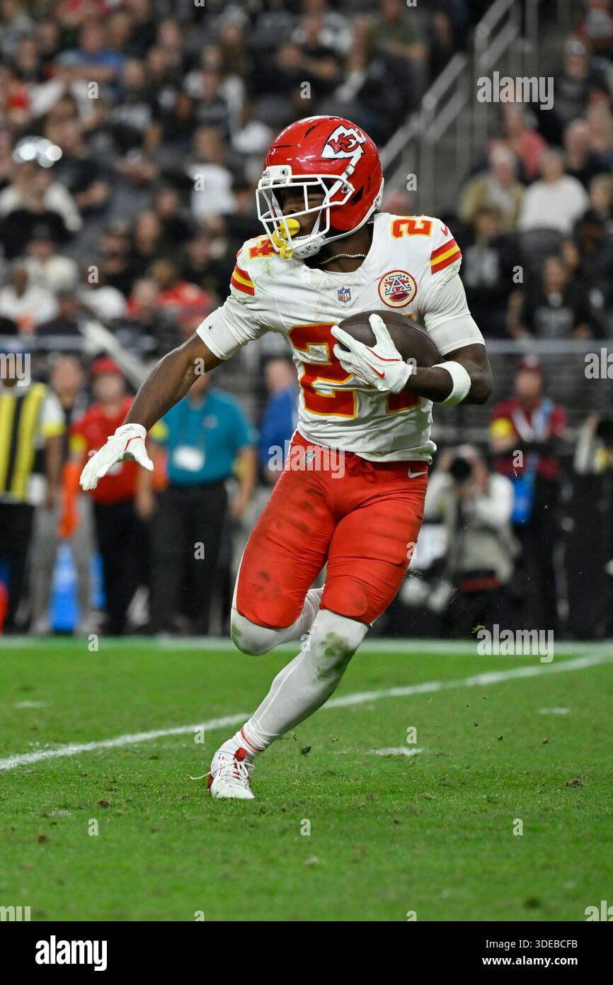 Kansas City Chiefs running back Brashard Smith (24) runs with the ball ...