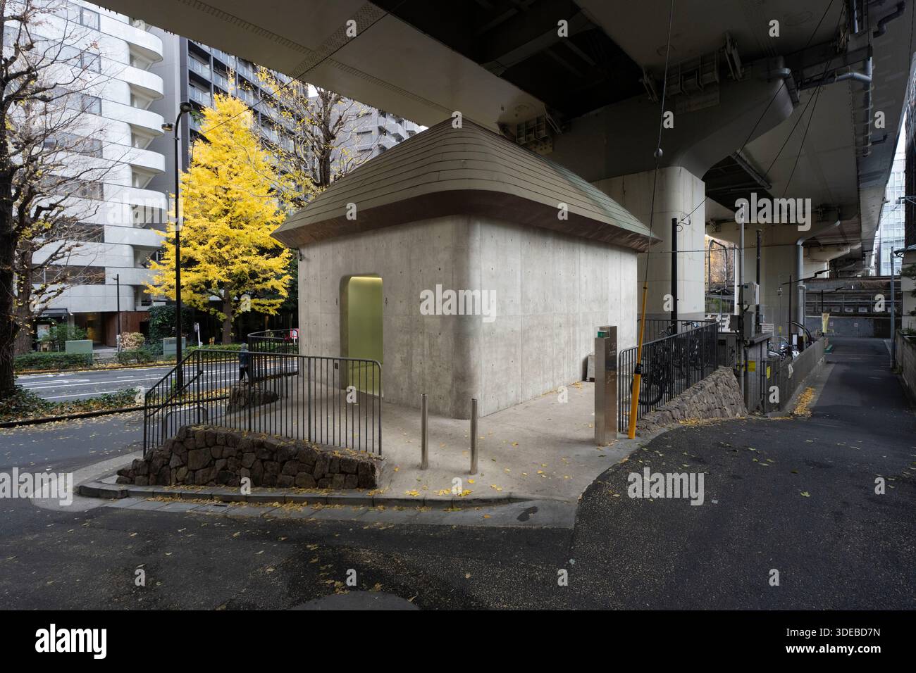 A modern public toilet designed by Marc Newson, located under the ...