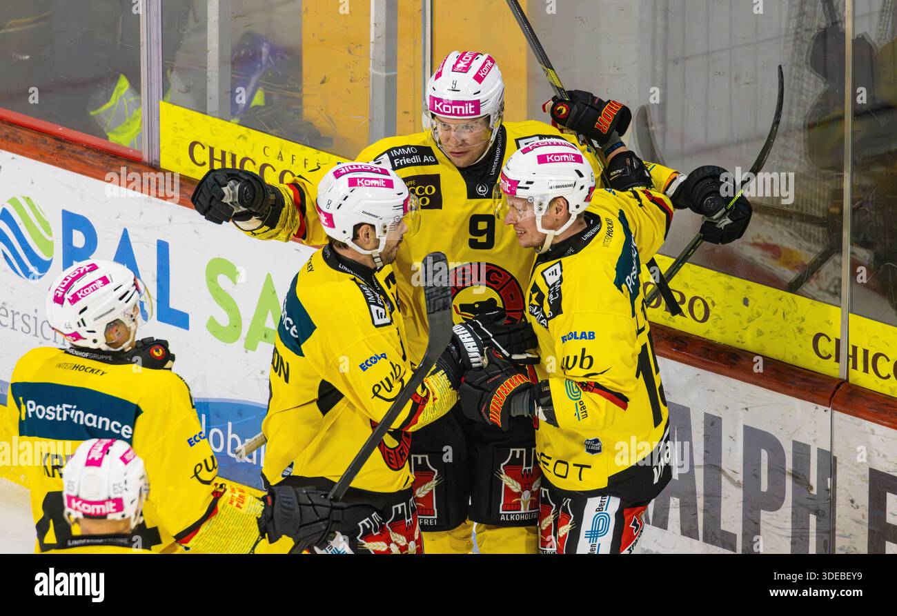 Kloten, Switzerland, 6th Jan 2026: 14th minute, #9 Victor Ejdsell ...