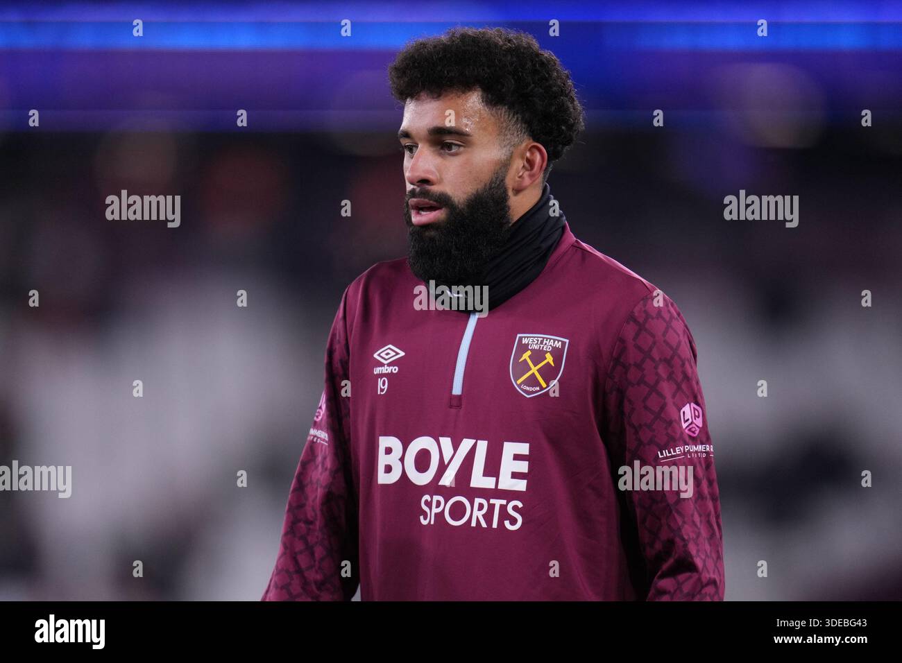 Pablo Felipe of West Ham United ahead of the Premier League match West ...