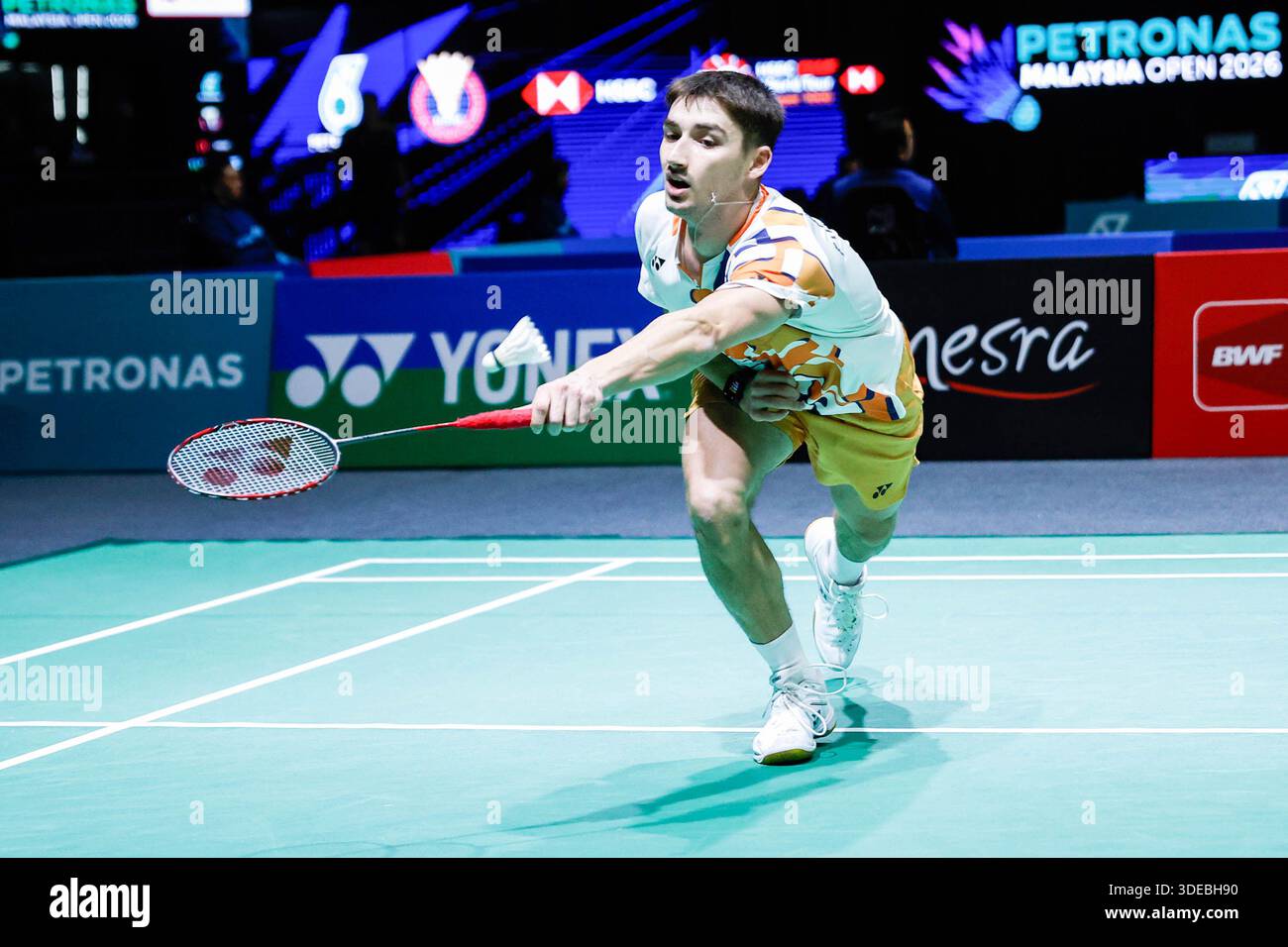 Christo Popov of France plays against Lee Cheuk Yiu of Hong Kong (not ...