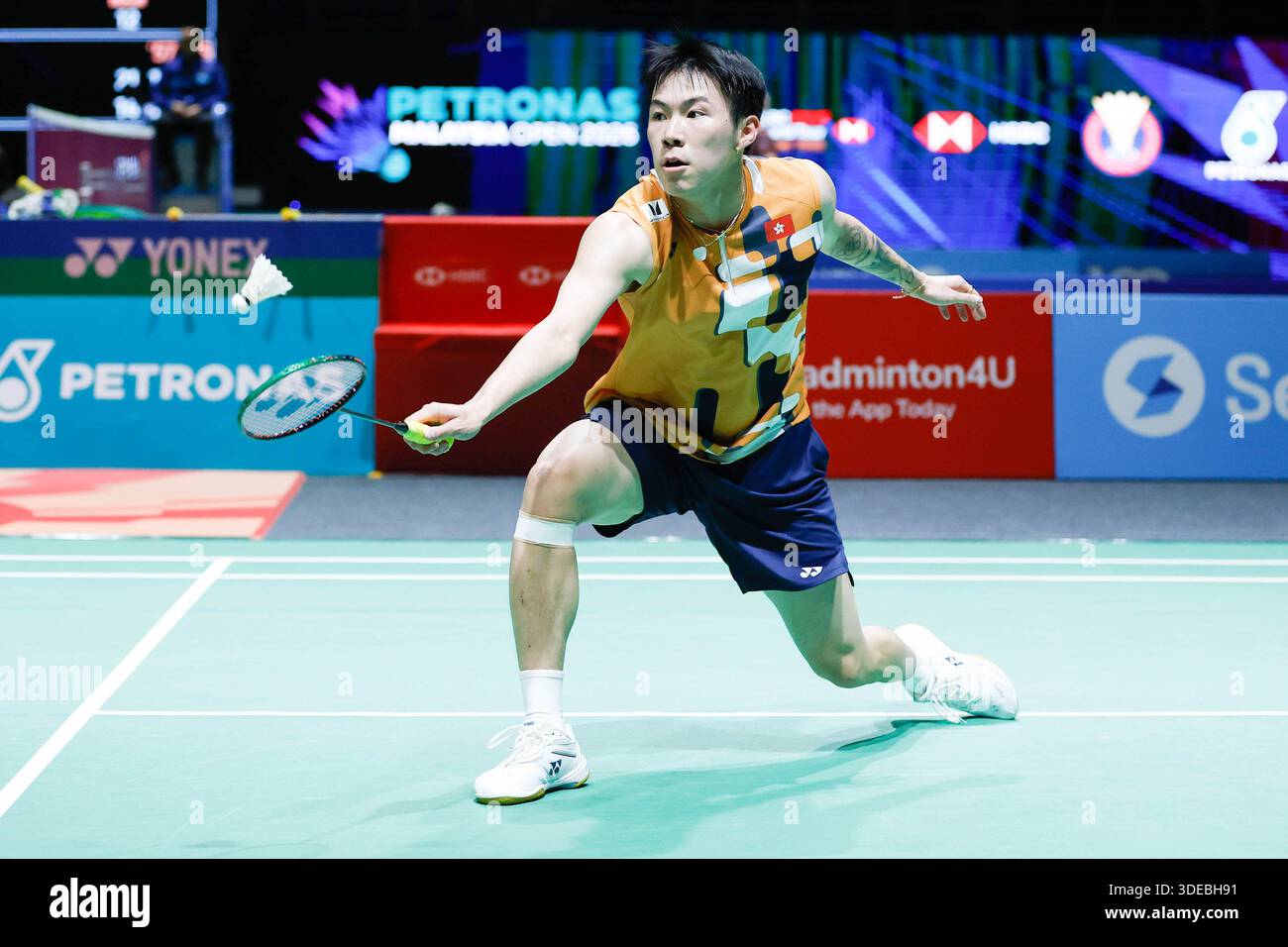 Lee Cheuk Yiu of Hong Kong plays against Christo Popov of France (not ...