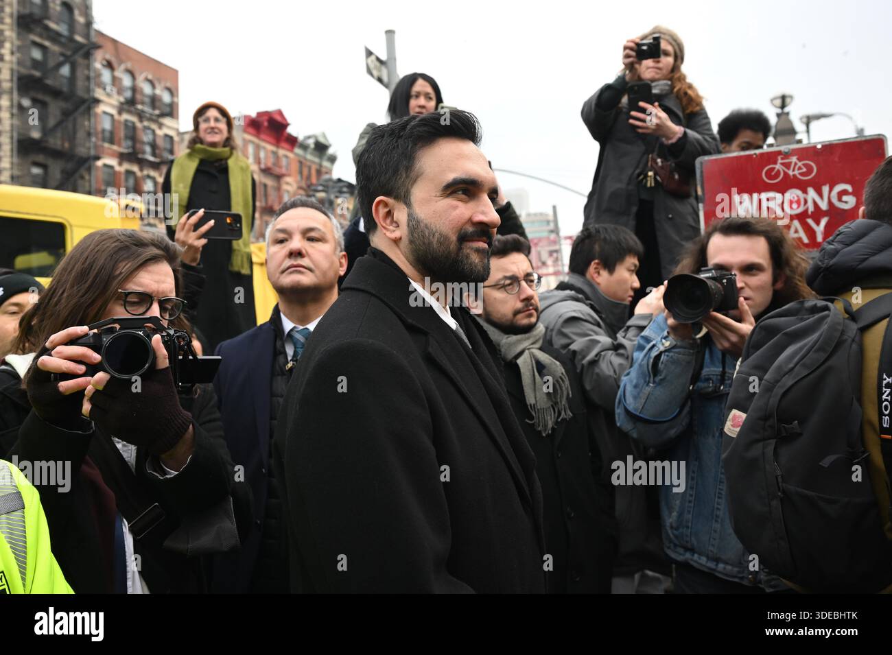Photo by: NDZ/STAR MAX/IPx 2026 1/6/26 Mayor Zohran Mamdani joins the ...
