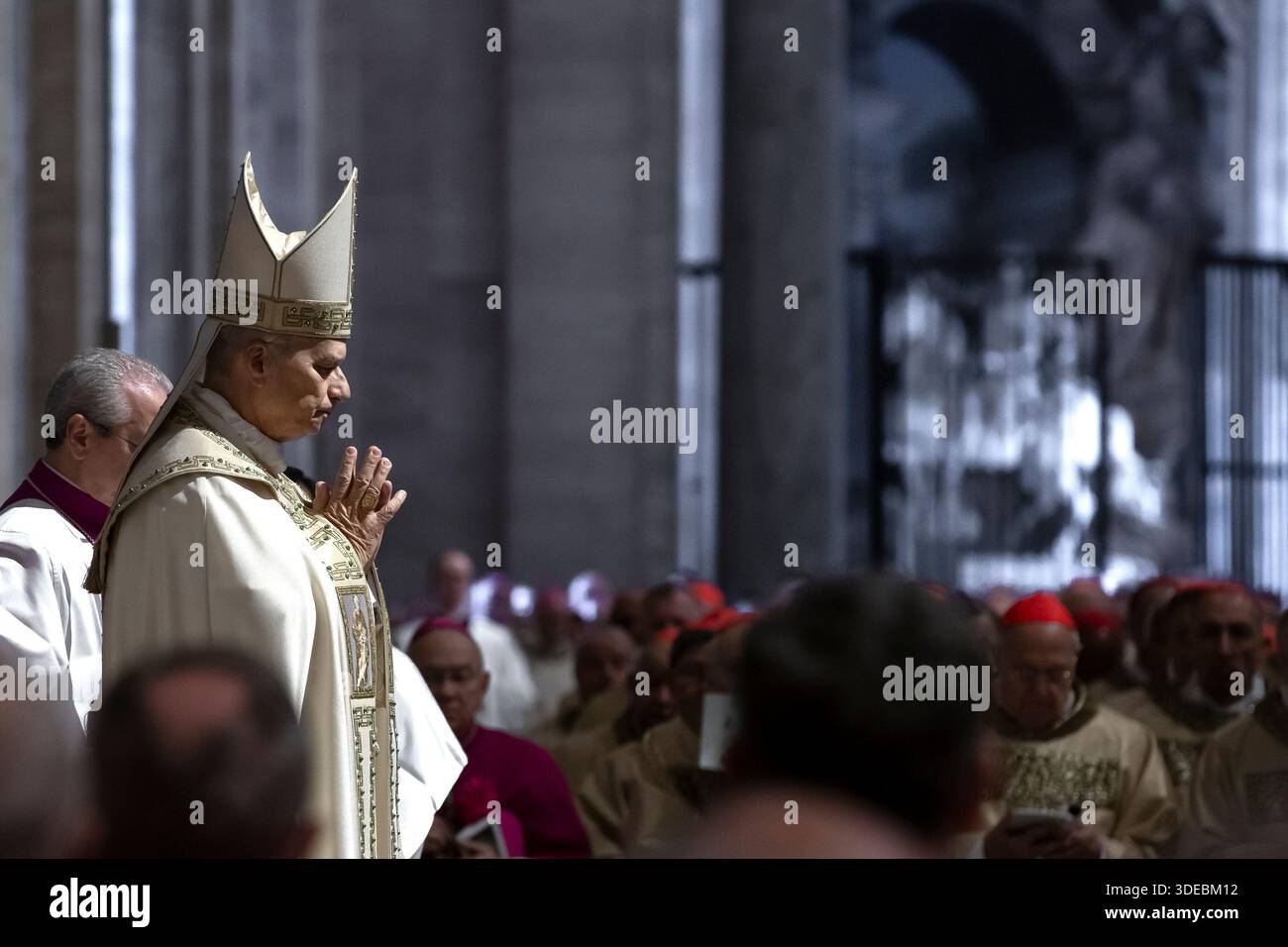 Pope Leo XIV seen heading to close the Holy Door of St. Peter's ...