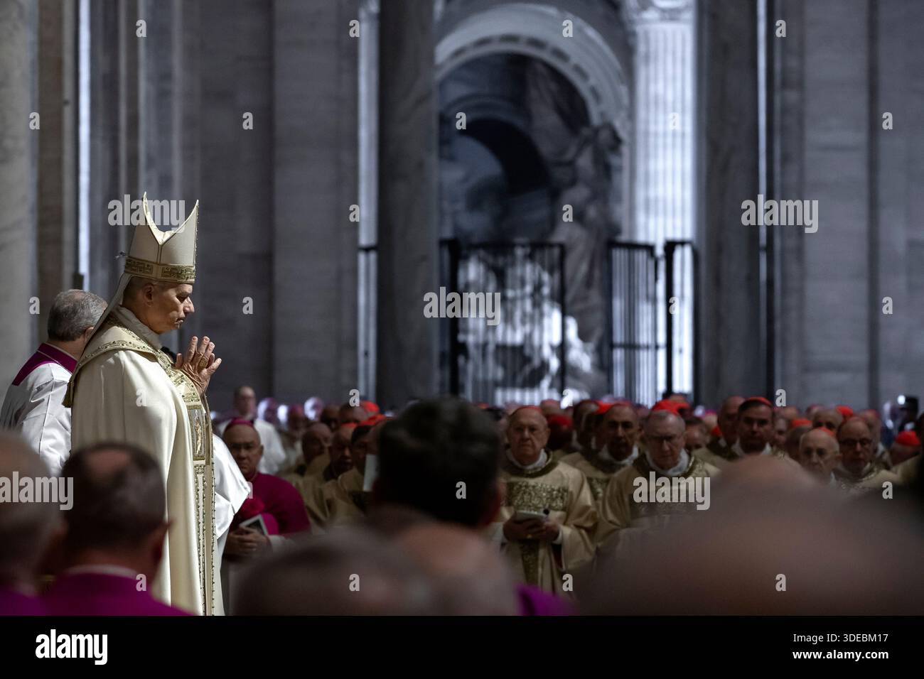 Pope Leo XIV seen heading to close the Holy Door of St. Peter's ...