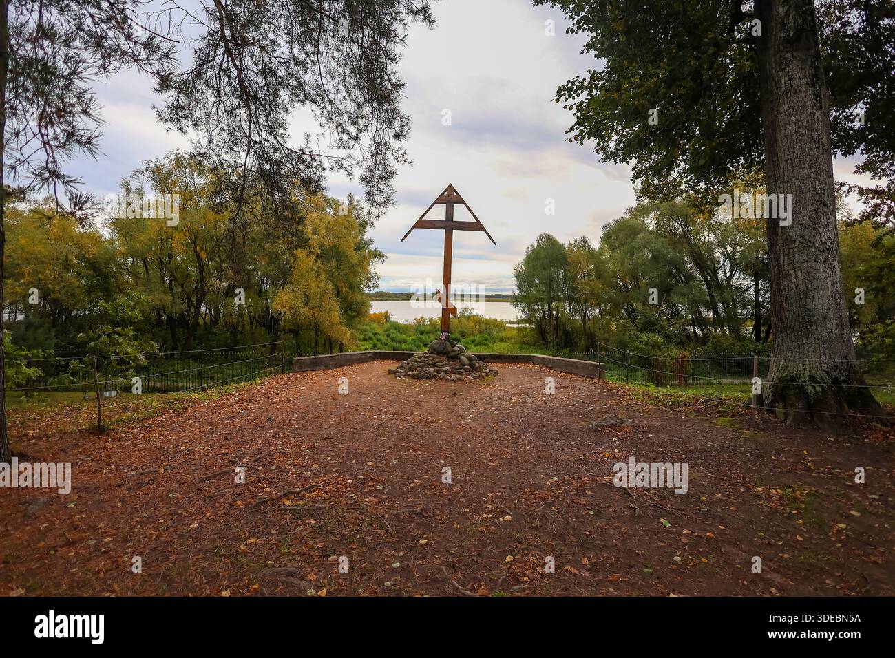 Ancient Slavic pagan shrine kapishche, sacred place of pre-Christian ...