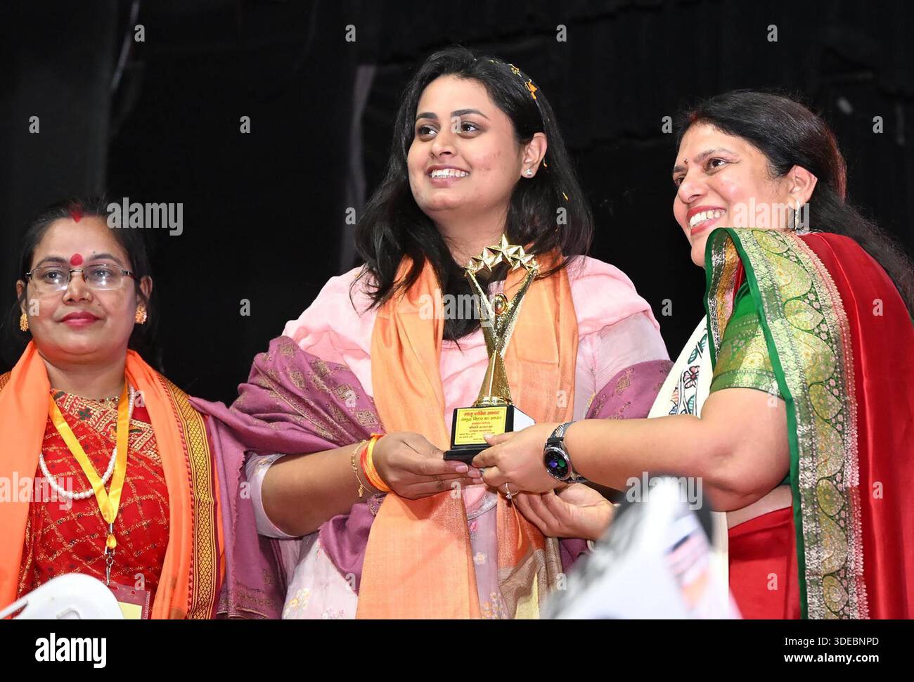 PATNA, INDIA - JANUARY 6: Bihar Sports Minister Shreyasi Singh being ...
