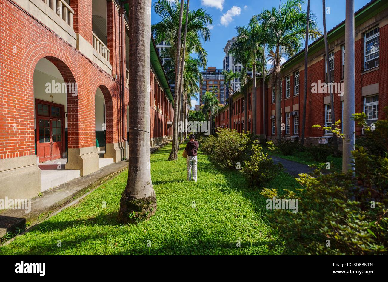 25 November 2024, Taiwan, Taipeh: Historic building of the Faculty of Law of the National Taiwan ...