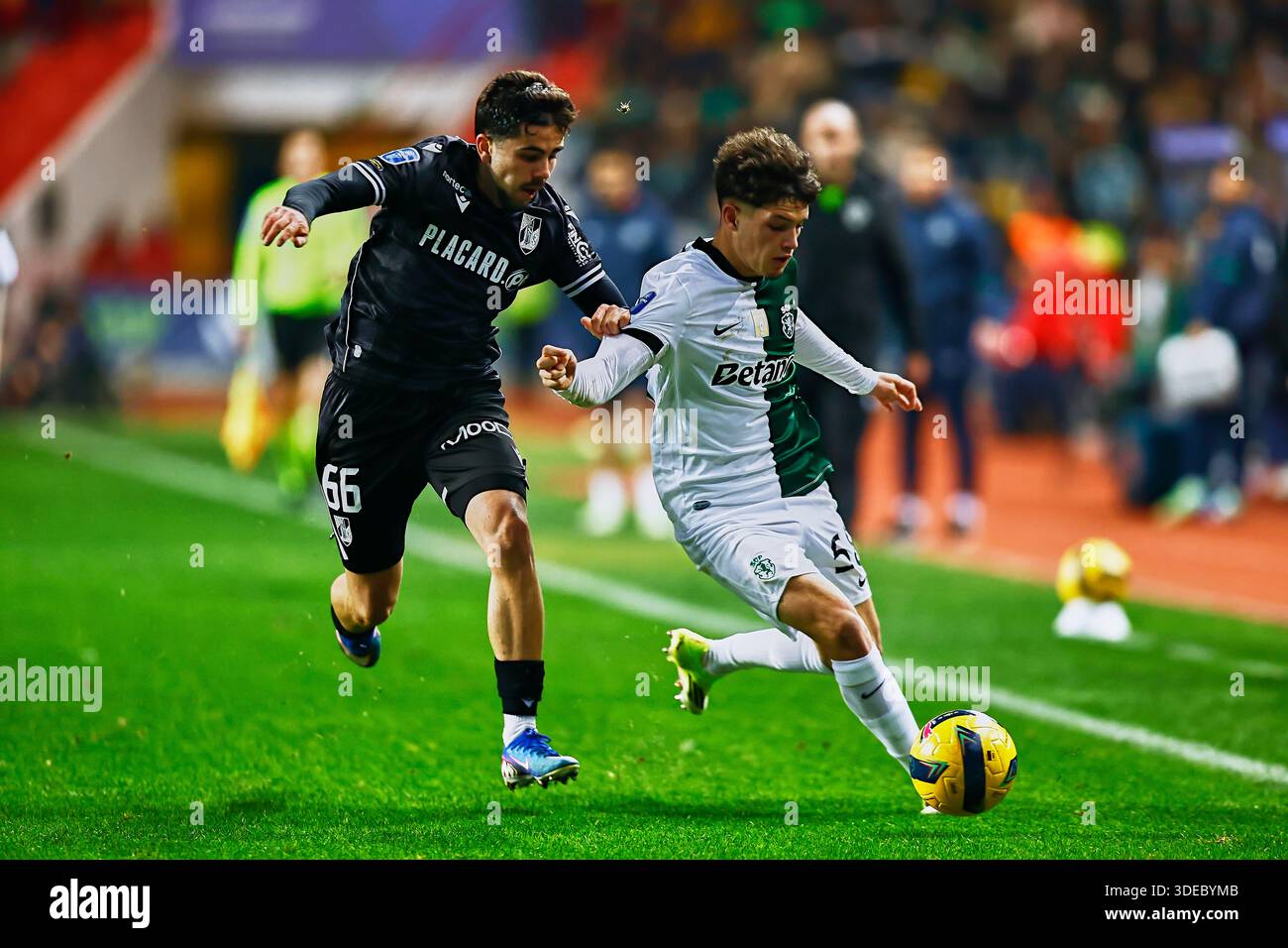 LEIRIA, PORTUGAL - JANUARY 6: Flavio Gonzalvez of Sporting Clube de ...