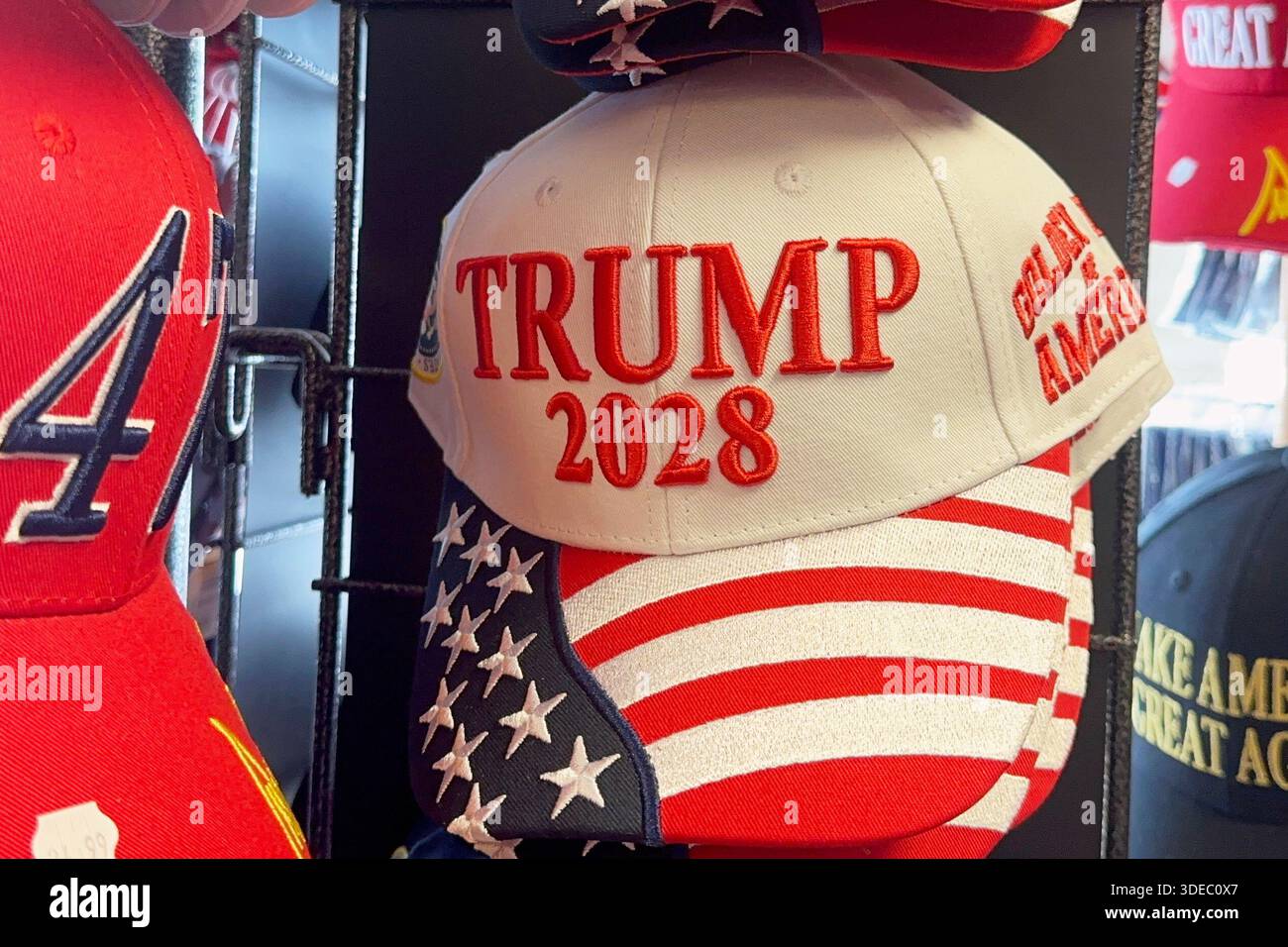 Merchandise is seen for sale at the Trump Store in Bensalem, Pa., Jan ...