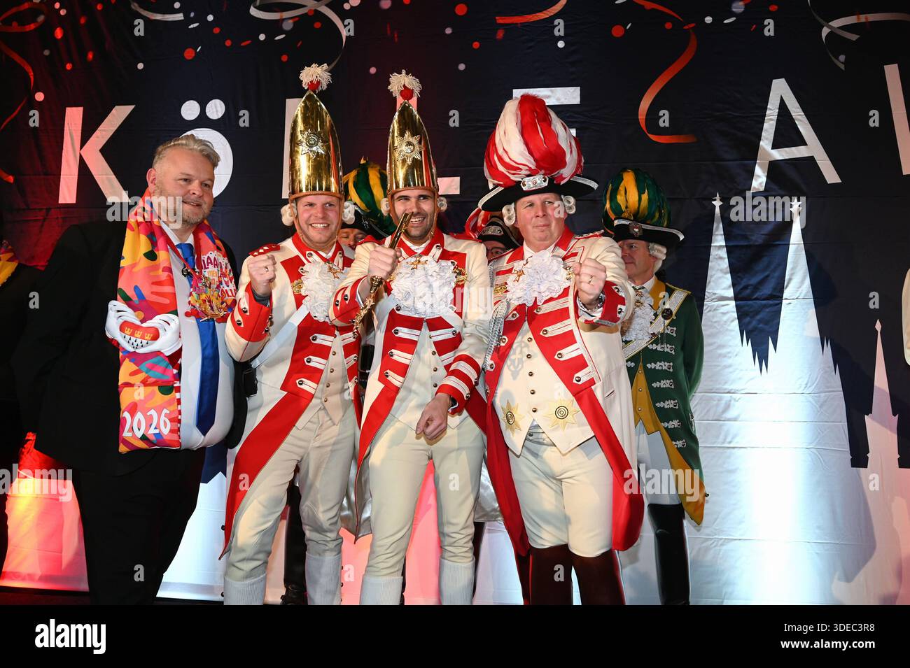 Hoteldirektor Holger Hess, l-r, Das neue Kölner Karneval Dreigestirn ...