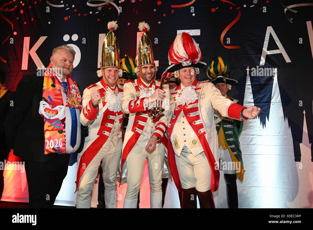 Hoteldirektor Holger Hess, l-r, Das neue Kölner Karneval Dreigestirn ...