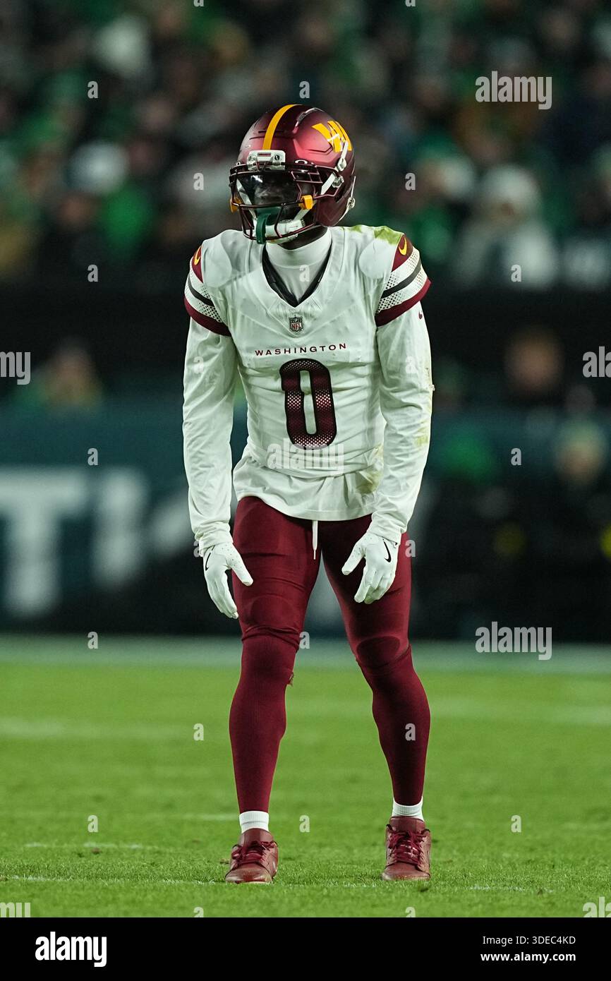 Washington Commanders' Mike Sainristil in action during an NFL football ...