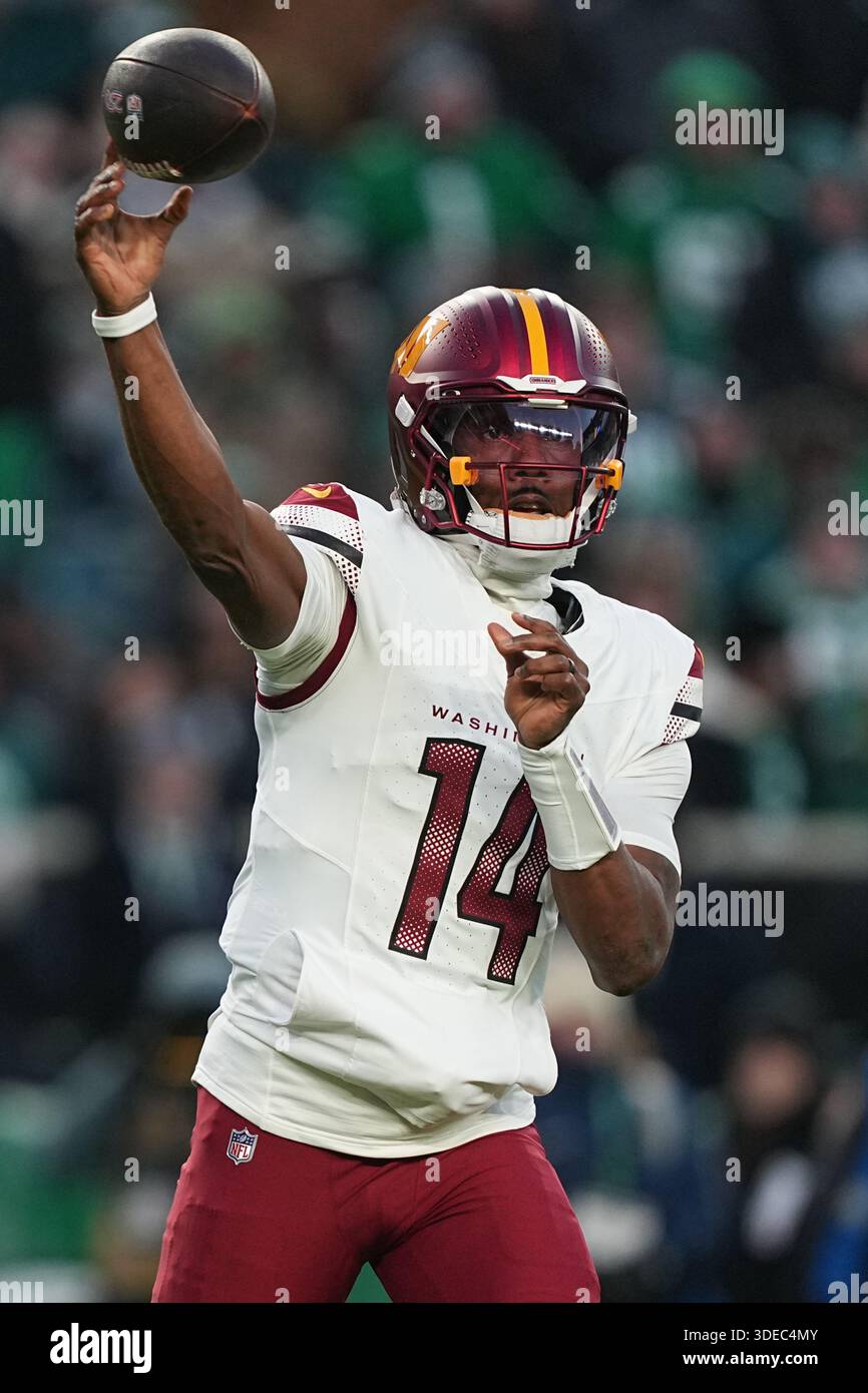Washington Commanders quarterback Josh Johnson in action during an NFL ...