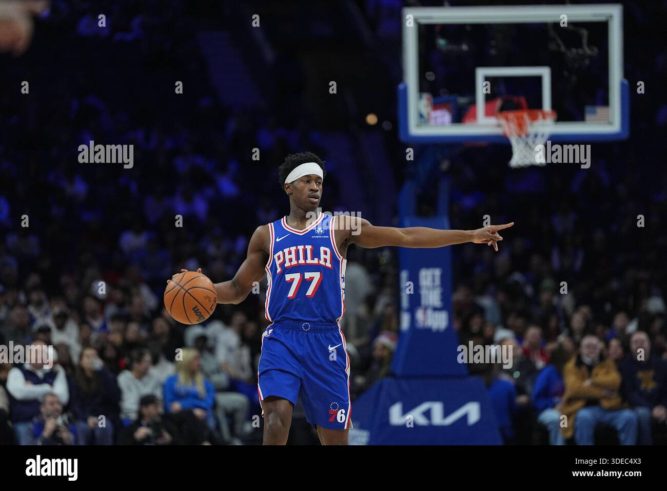 Philadelphia 76ers' Vj Edgecombe in action during an NBA basketball ...