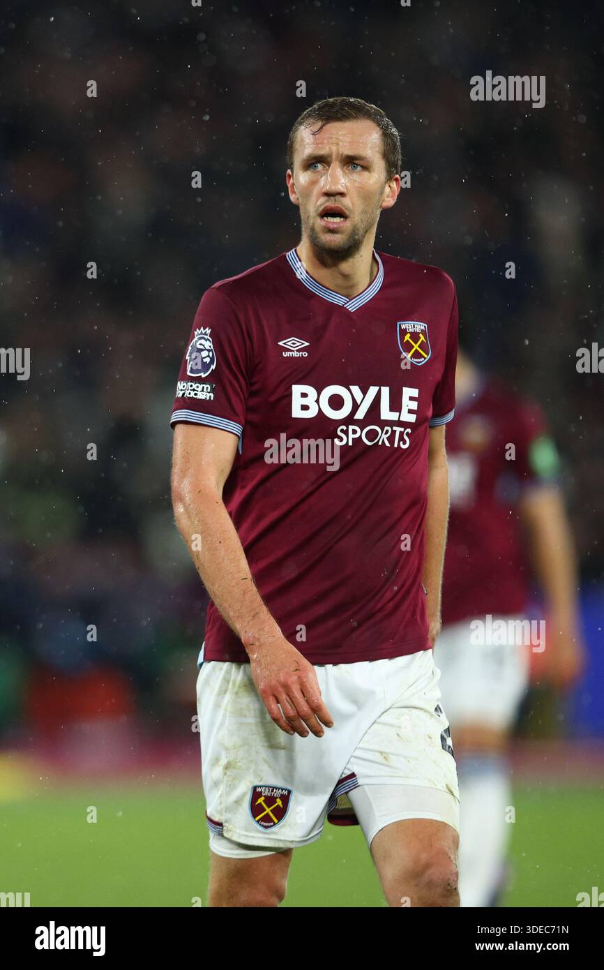 LONDON, UK - 6th Jan 2026: Tomas Soucek of West Ham United during the ...