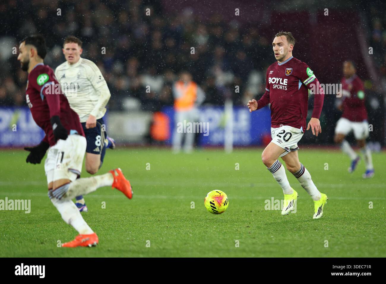 LONDON, UK - 6th Jan 2026: Jarrod Bowen of West Ham United in action ...