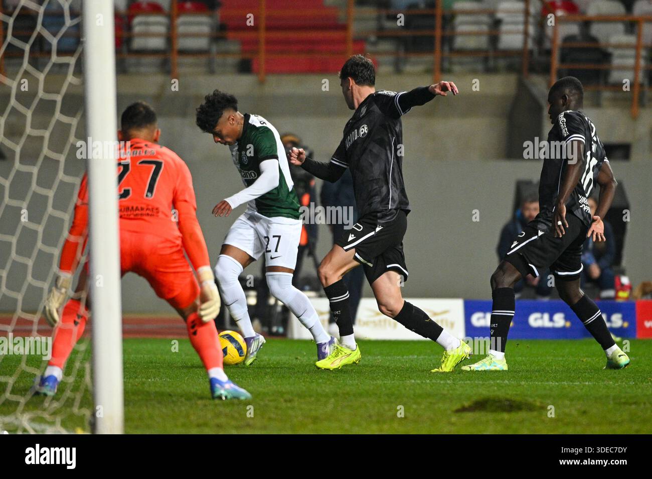 Leiria, Portugal. 6 January 2026. Alisson Santos forward of Sporting CP ...
