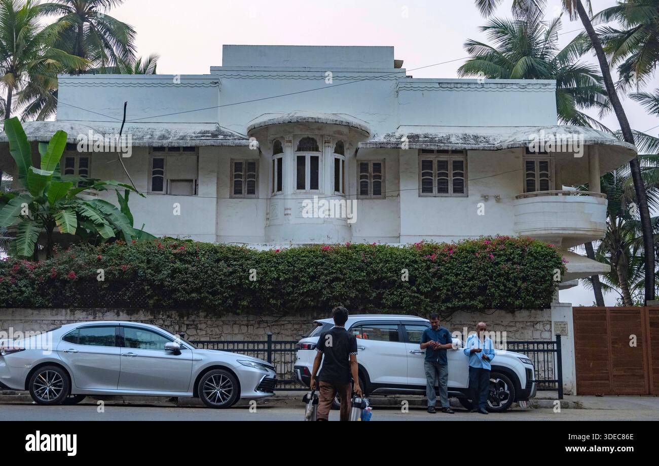 MUMBAI, INDIA - JANUARY 6: A view of the Leela Bunglow facing Juhu ...