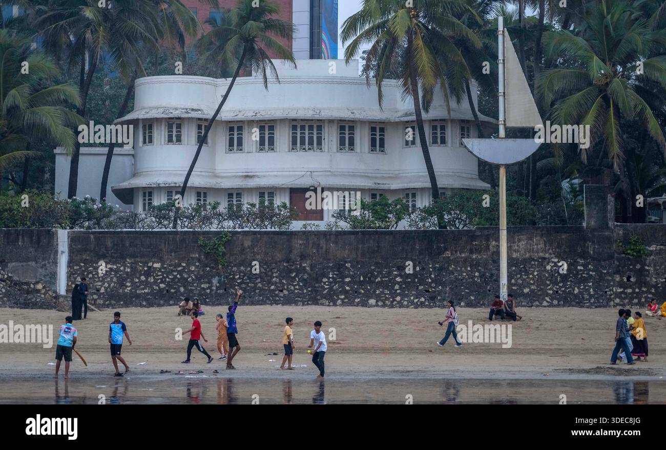 MUMBAI, INDIA - JANUARY 6: A view of the Leela Bunglow facing Juhu ...