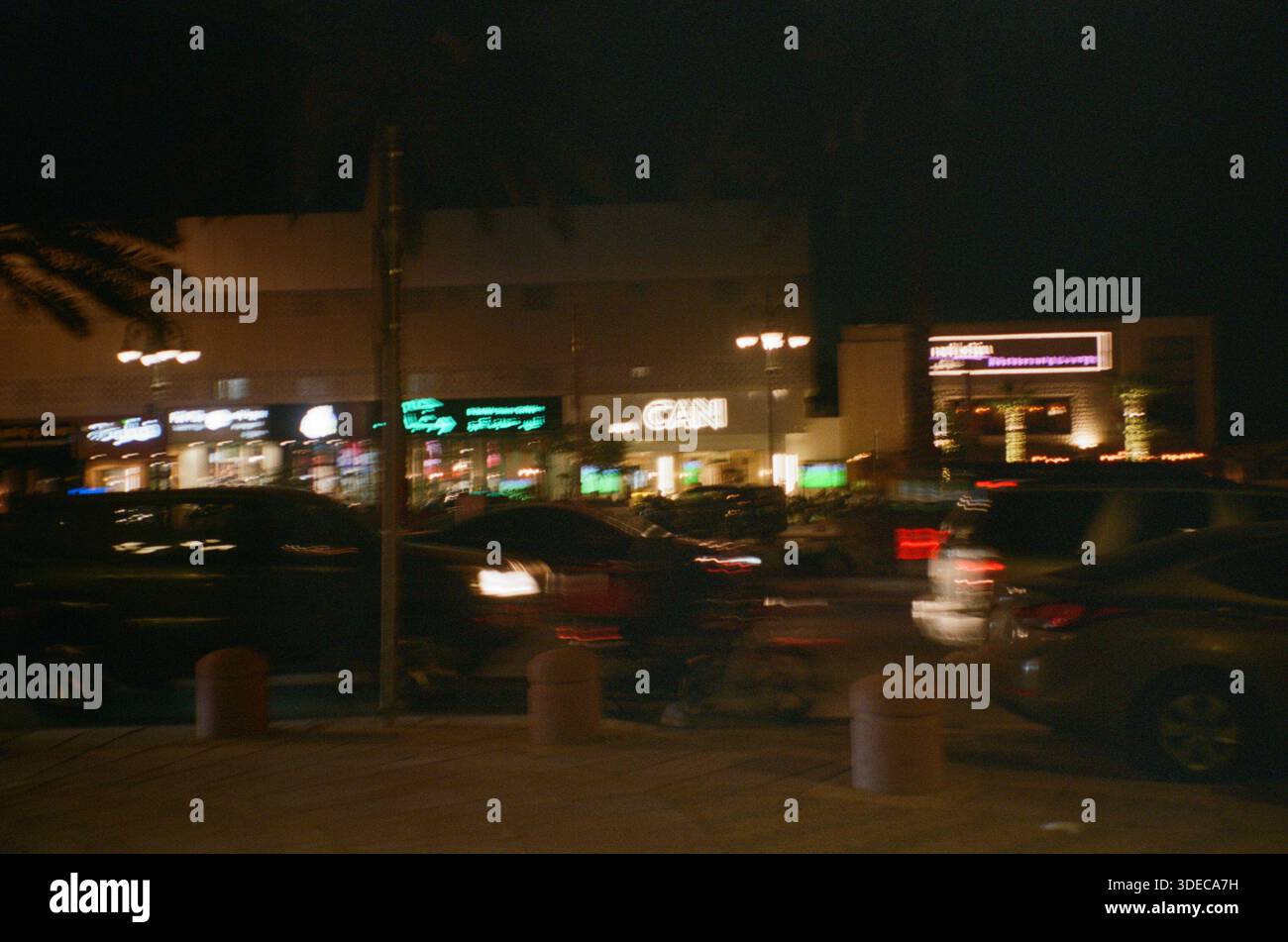 Malls and Nightlife in Riyadh Saudi Arabia on 35mm Stock Photo - Alamy