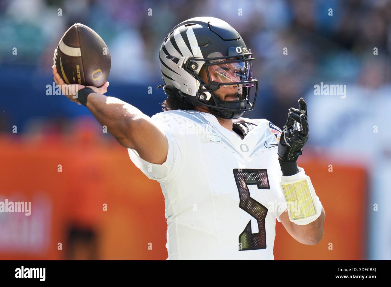 during the first half of the Orange Bowl College Football Playoff ...