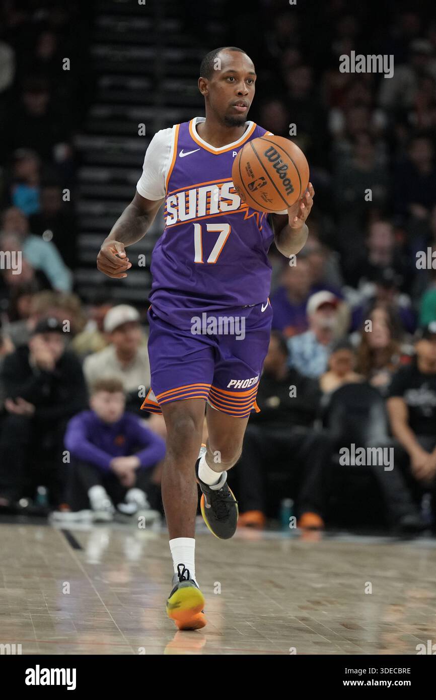 Phoenix Suns guard Jamaree Bouyea (17) during the second half of an NBA ...