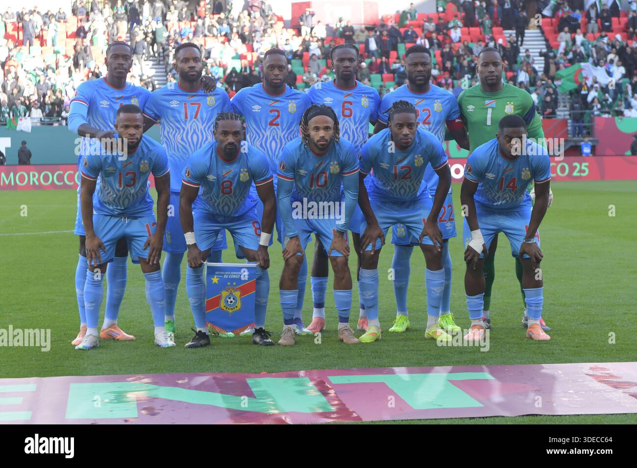 (260107) -- RABAT, Jan. 7, 2026 (Xinhua) -- DR Congo's starting players ...