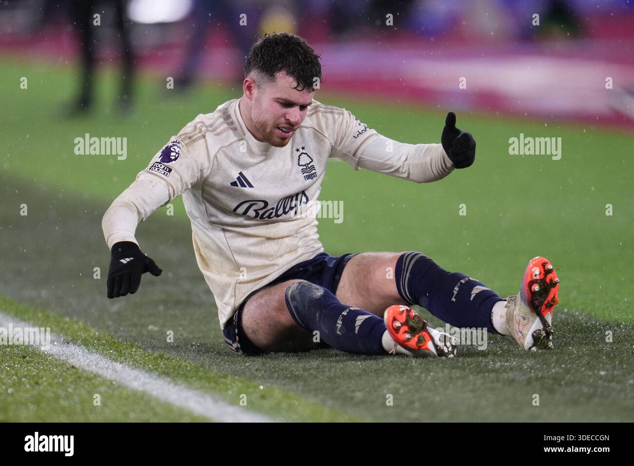 Neco Williams of Nottingham Forest during the Premier League match West ...