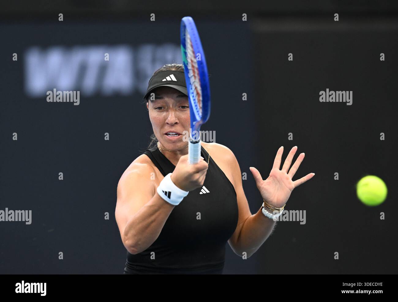 Jessica Pegula of the United States in action against Anna Kalinskaya ...