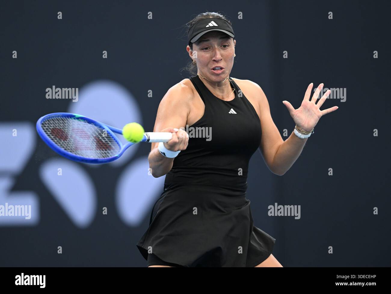 Jessica Pegula of the United States in action against Anna Kalinskaya ...