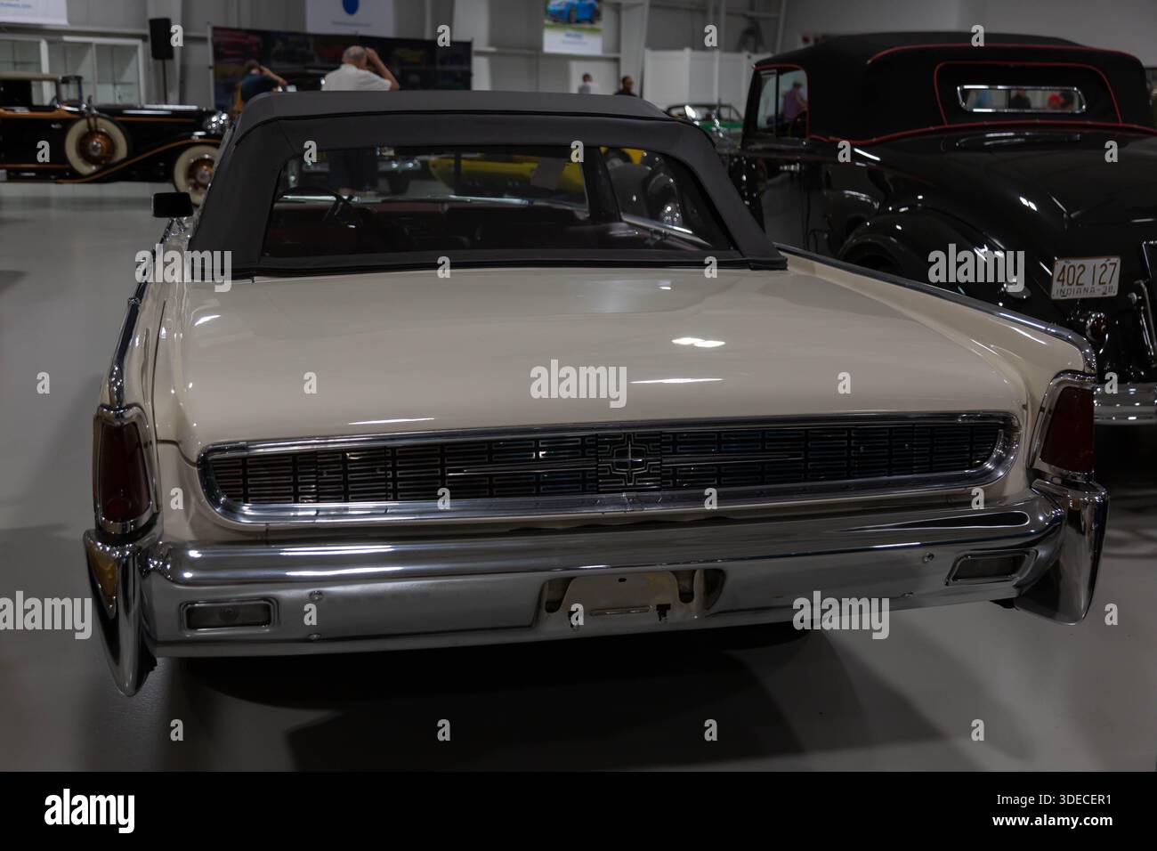 A white 1962 Lincoln Continental convertible once used by President ...