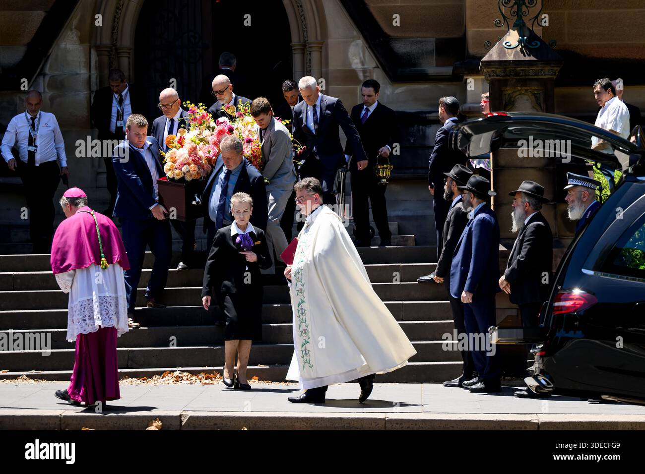 The coffin of former NSW Police Detective Sergeant Peter 'Marzo ...