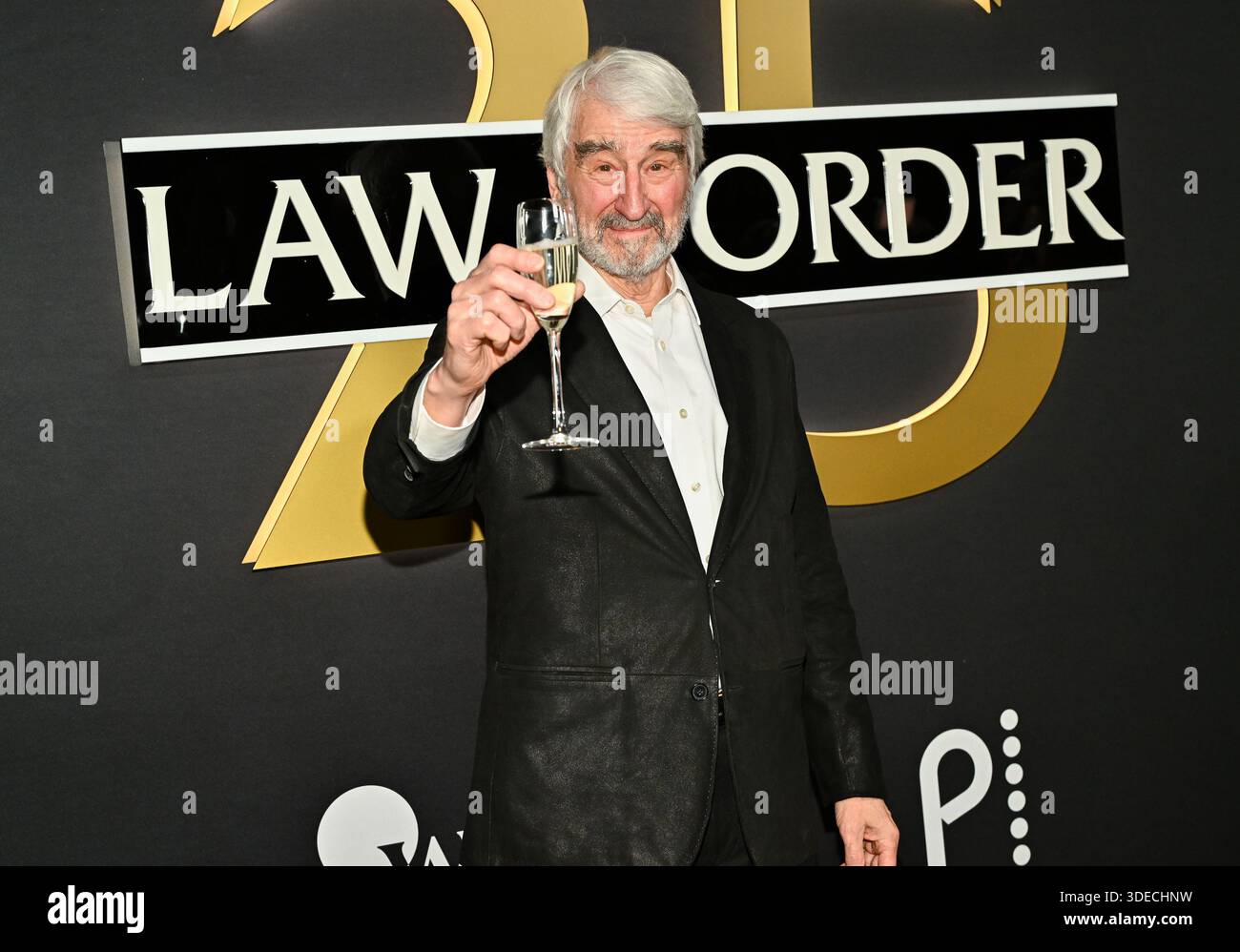 Sam Waterston attends the "Law & Order" 25th anniversary celebration at ...