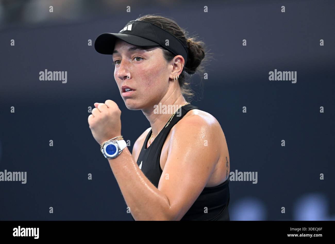Jessica Pegula of the United States celebrates against Anna Kalinskaya ...