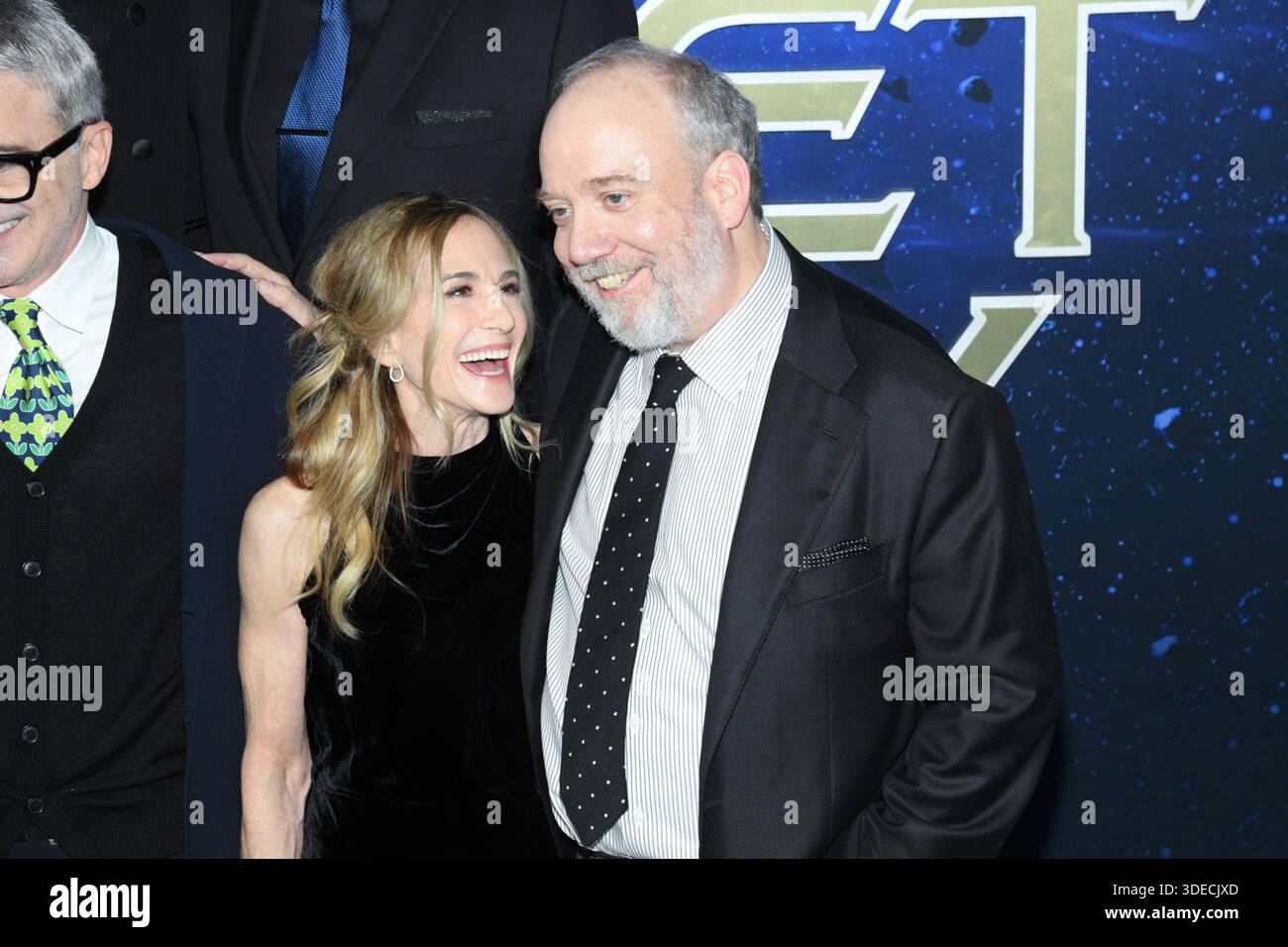 Paul Giamatti (R) and Holly Hunter attend the "Star Trek: Starfleet ...